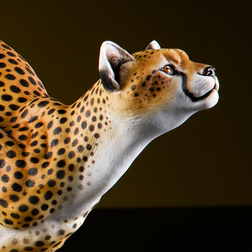 Prestige Animal Sculptures - Cheetah | Fine Bone China