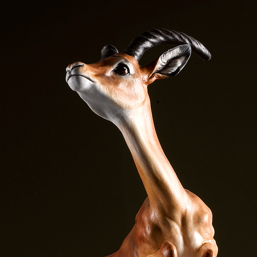 Prestige Animal Sculptures - Cheetah and Impala | Fine Bone China